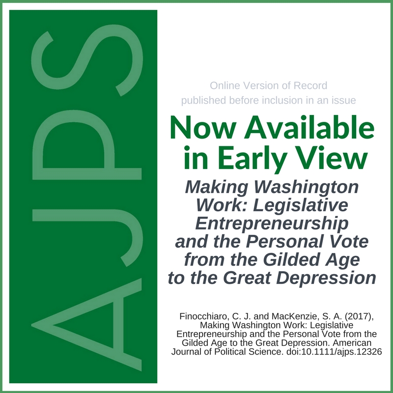 AJPS Early View – Making Washington Work – American Journal of ...