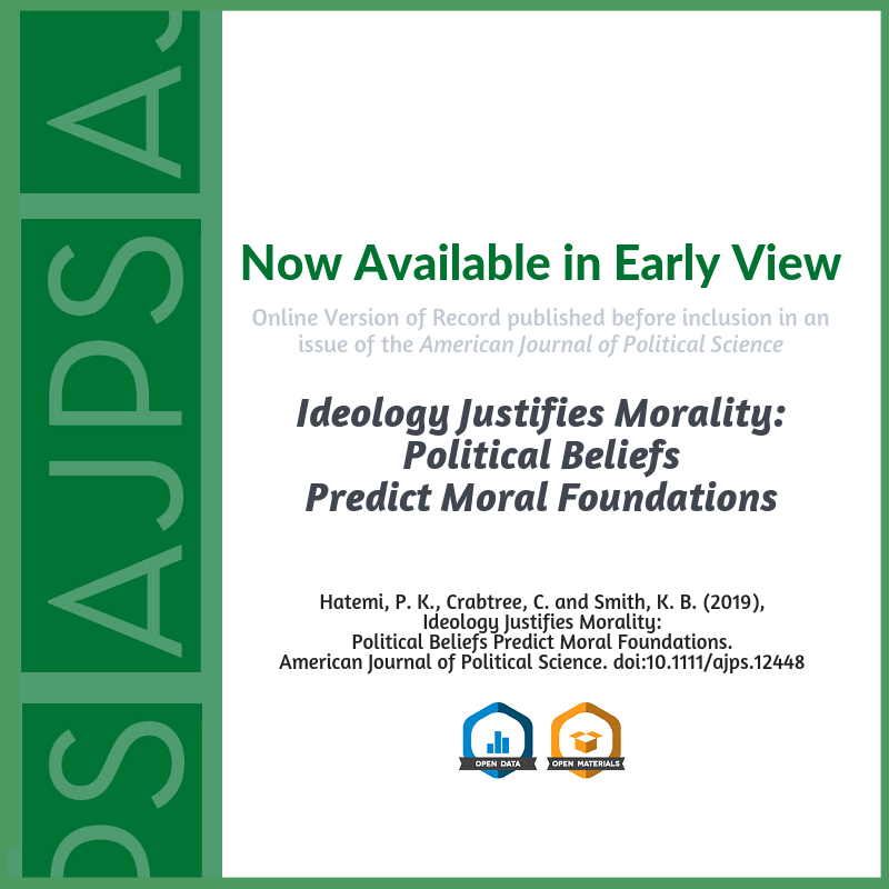 Ideology Justifies Morality: Political Beliefs Predict Moral ...